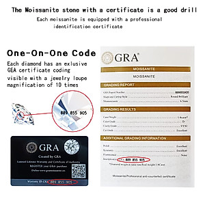 Diamond Stud Earrings for Women Men Gifts for Wife Soulmate Mom Girlfriend Moissanite Earrings 2Ct Anniversary Jewelry Present for Wife, Birthday Valentines Gifts (Luxury 4 Pointed)