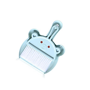 Blue Small Broom and Dustpan Set Snap-On Design Mini Broom and Dustpan Set Hand Broom and Dustpan Set Small Dustpan and Brush Set Mini Dustpan and Brush Set for Countertops and Surfaces