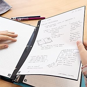Rocketbook Filler Paper Variety Pack | Lined Wide Ruled, Dot Grid, Graph Reusable Notebook Paper (8.5" x 11") | Scannable Binder Paper | 18 Double Sided Sheets, Pen, and Cloth White