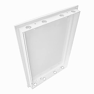 - 8" x 12" White Plastic Access Panel. Service Shaft Door Panel. Plumbing. Electricity. Heating. Alarm Wall Access Panel for Drywall. Bathroom Services Access Hole Cover. (8"x12", White)