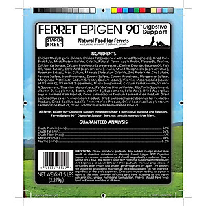 Wysong Ferret Epigen 90 Digestive Support - Dry Ferret Food - 5 Pound Bag