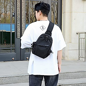 JBB Travel Walking Sports Crossbody Sling Bag Nylon Waterproof Chest Bag Backpack Shoulder Bag Men Women