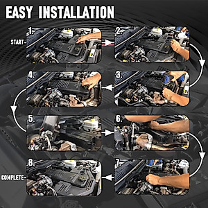 WEILEITE 6.7 Cummins Crankcase Ventilation Filter CCV Breather Fit For Dodge Ram 2500 3500 4500 5500 2008-2021 6.7L Diesel ISB Engine Element Replaces CV52001 904-418 4936636 68002433AC 68002433AB