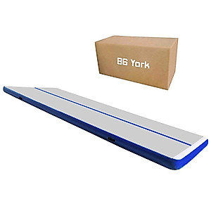 GLANT 13ft/16ft/20ft/23ft/27ft/30ft/40ft/50ft Inflatable Gymnastics AirMat Tumble track Tumbling Mat Track Floor Mats with Electric Pump for Home Use/Training/Cheerleading/Beach/Park and Water