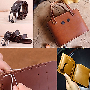 284Yards Leather Sewing Waxed Thread-Practical Long Stitching Thread for Leather Craft DIY/Bookbinding/Shoe Repairing/Leather Projects