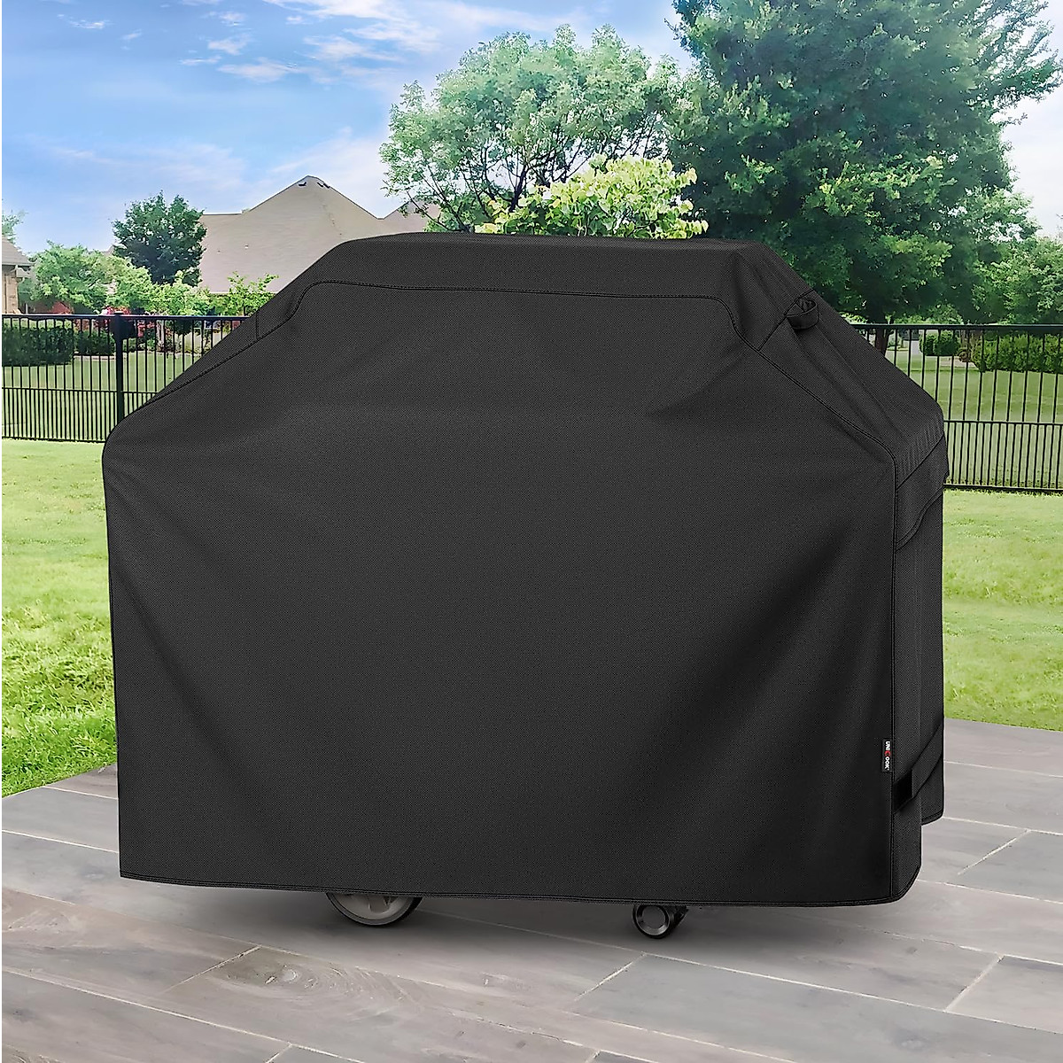 Unicook Grill Cover 55 Inch, Heavy Duty Waterproof Barbecue Gas Grill Cover, Fade and UV Resistant BBQ Cover, Durable Barbecue Cover, Compatible for Weber Char-Broil Nexgrill Grills and More