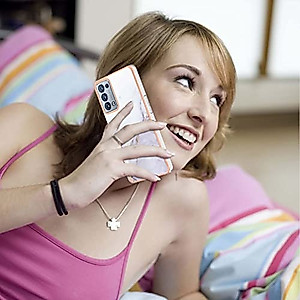 Klapber Case for Oppo Reno 6 Pro 5G Phone Case [Plating Frame] Camera & Screen Enhanced Protection Anti-Fingerprint Scratch Resistant Slim Fit Bumper Clear Cover for Oppo Reno 6 Pro 5G, B6