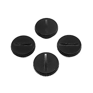 Maxmoral 4Pcs G1/4" Black Chrome Plug Fitting with O-Ring for PC Water Cooling Systems
