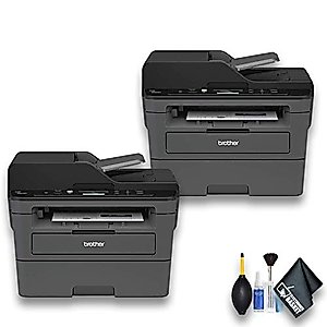 Electronics Basket-Brother Brother DCP-L2550DW All in One Monochrome Laser Printer (DCP-L2550DW) 2 - Pack Bundle