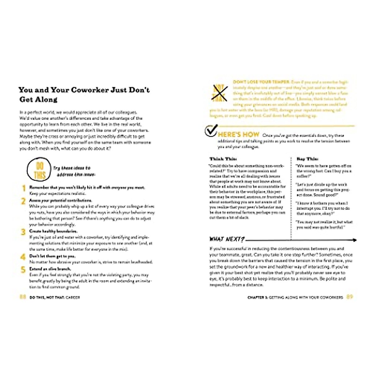Do This, Not That: Career: What to Do (and NOT Do) in 75+ Difficult Workplace Situations (Do This Not That Series)