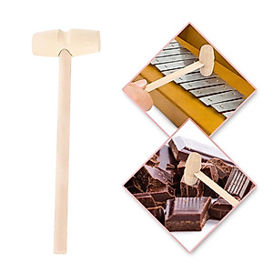 Gcroet Mini Wooden Hammer Seafood Shellfish Dessert Making Mallet Mini Educational Toy Mallet for Chocolate Jewelry Craft 30PCS Mini Wooden Hammer,Wooden Crab Mallet,Seafood Shellfish Hammers,Dessert