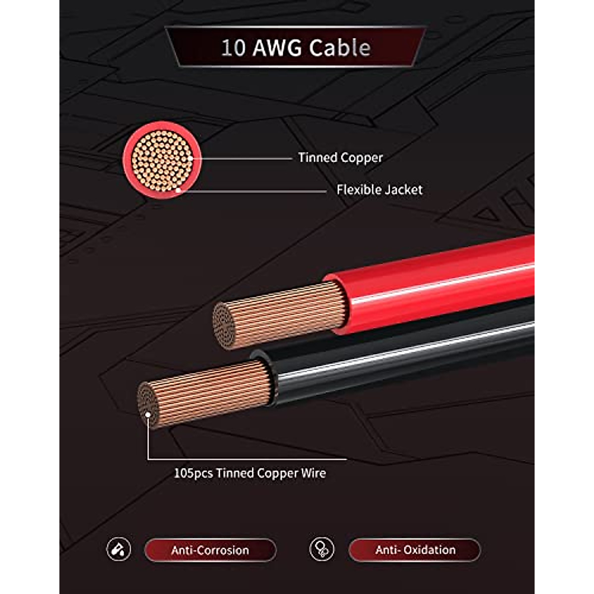 RANDPOW 10AWG Solar Panel Cable Connector to Anderson Power Pole Adapter, Solar Connectors Extension Cable Compatible with Anderson Power Pole Solar Panel for Solar Generator Power Station
