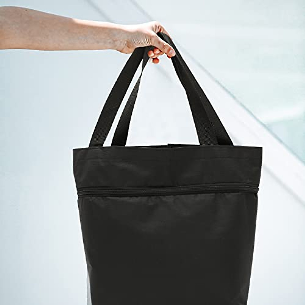 Collapsible Trolley Bag Folding Shopping Bag with Wheels Foldable Grocery Bag Laundry Bag