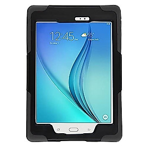 KIQ Galaxy Tab A 10.1 Case T580 2016, Shockproof Full-Body Heavy Duty Rugged Impact Drop Protection Cover for Samsung Galaxy Tab A 10.1" SM-T580 SM-T585 (Armor Black)