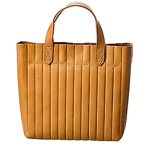 Madewell Mini Pocket Transport Tote - Bubble Pleat Golden Oak One Size
