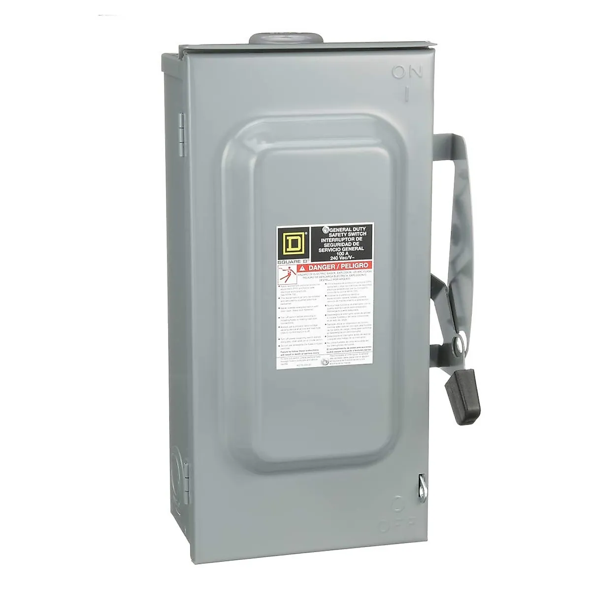 Square D - D323NRB 100-Amp 240-Volt 3-Pole Fusible Outdoor General Duty Safety Switch, ,