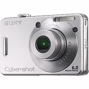 Sony Cybershot DSCW50 6MP Digital Camera with 3x Optical Zoom