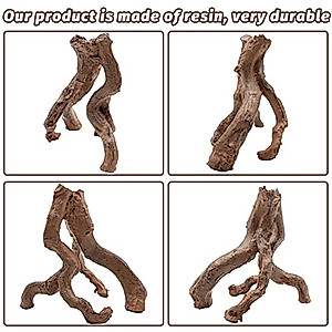 BNOSDM Reptile Wood Branches Decor Lizard Climbing Tree Terrarium Trunk Ornament Habitat Decor Wood for Bearded Dragon Gecko Snake Frog Chameleon Spider
