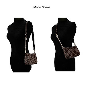 Metal Purse Chain Strap Extender for Accessory Charms,Lengthen Crossbody Shoulder Handbags Strap(No.1 Black Grey)