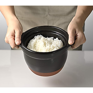 Hario "Gohan Gama" Glass Lid Rice Cooker, 2-Cup