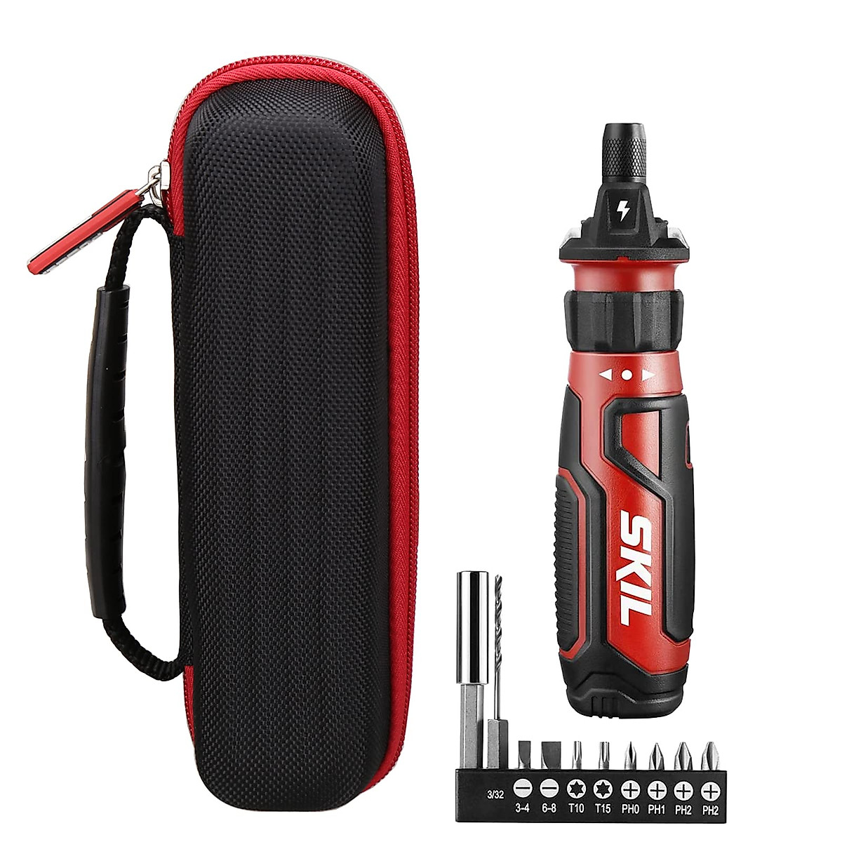 FBLFOBELI Hard Carrying Case Compatible with SKIL Rechargeable 4V Cordless Screwdriver SD561201, EVA Portable Storage Tools Bag (Case Only)