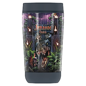 THERMOS Jurassic Park Welcome To Jurassic Park GUARDIAN COLLECTION Stainless Steel Travel Tumbler, Vacuum insulated & Double Wall, 12 oz.