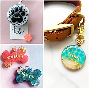 Letter Resin Stickers, AIERSA Small Letter Stickers for Resin Scrapbook Supplies, Alloy Alphabet Number Stickers, Self Adhesive, Glitter Gold and Silver, 3mm and 4.5mm Tall, 12 Sheets