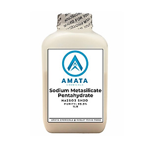 Sodium Metasilicate Pentahydrate (Na2SO3 5H2O) - Purity 99.9% (1 Pack (1lbs))