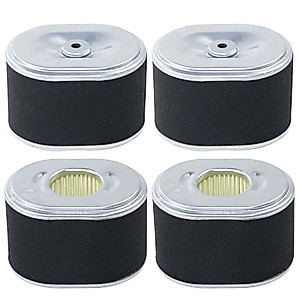 NIDAIFEI 4 Pack GX160 Air Cleaner Element Replaces Honda 17210-ZE1-505, 17210-ZE1-517, 17210-ZE1-822 for Honda GX110, GX120, GX120K1, GX140, GX160, GX160H1, GX200 Engines