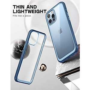 SUPCASE Unicorn Beetle Style Series Case for iPhone 13 Pro Max (2021 Release) 6.7 Inch, Premium Hybrid Protective Clear Case (Azure)