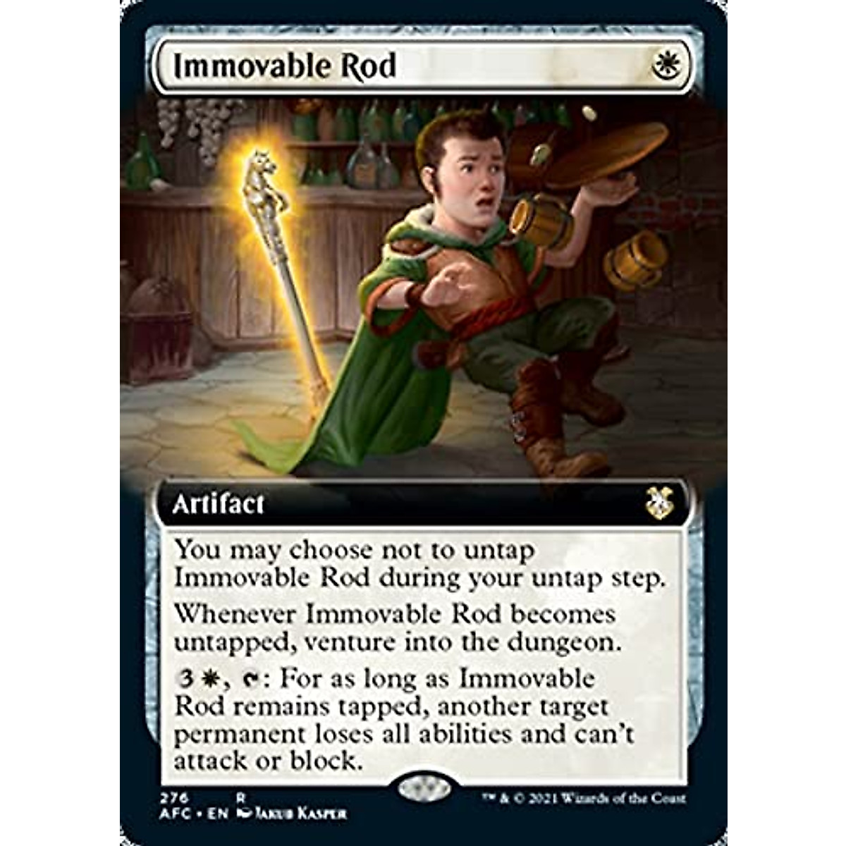 Magic: the Gathering - Immovable Rod (276) - Extended Art - Forgotten Realms Commander