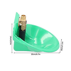 Evonecy Cattle Water Bowl, Unique Design Black Automatic Cattle Water Drinking Bowl, Cattle Drinking Tool, for Pig Cattle