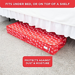 Wrapping Paper Storage Container – Fits up to 27 Rolls 1 3/8” Diam. - Underbed Gift Wrap Organizer Bags, Wrapping Paper Rolls, Ribbon, and Bows - Under Bed- Durable Material 600D - Up to 40” Rolls
