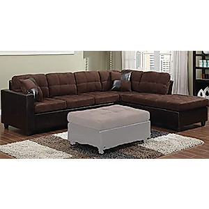 Coaster Home Furnishings Mallory Reversible Sectional Chocolate