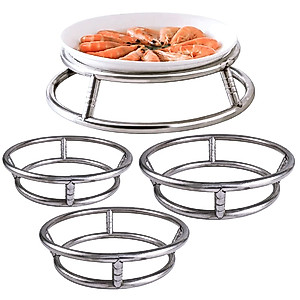 Vctitil Stainless Steel Wok Ring Wok Rack Wok Stand Round Shelf Cookware Ring For Pot Gas Stove Fry Pan,23cm/9.05inch,26cm/10.23inch(26cm)