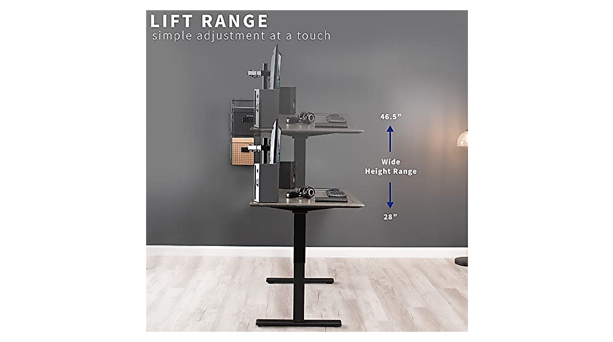 VIVO Electric Standing Desk Frame - Adjustable, Dual Motor, Easy Setup