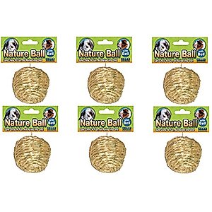 (6 Pack) Ware Natural Sisal Ball Toy for Small Pets, Medium
