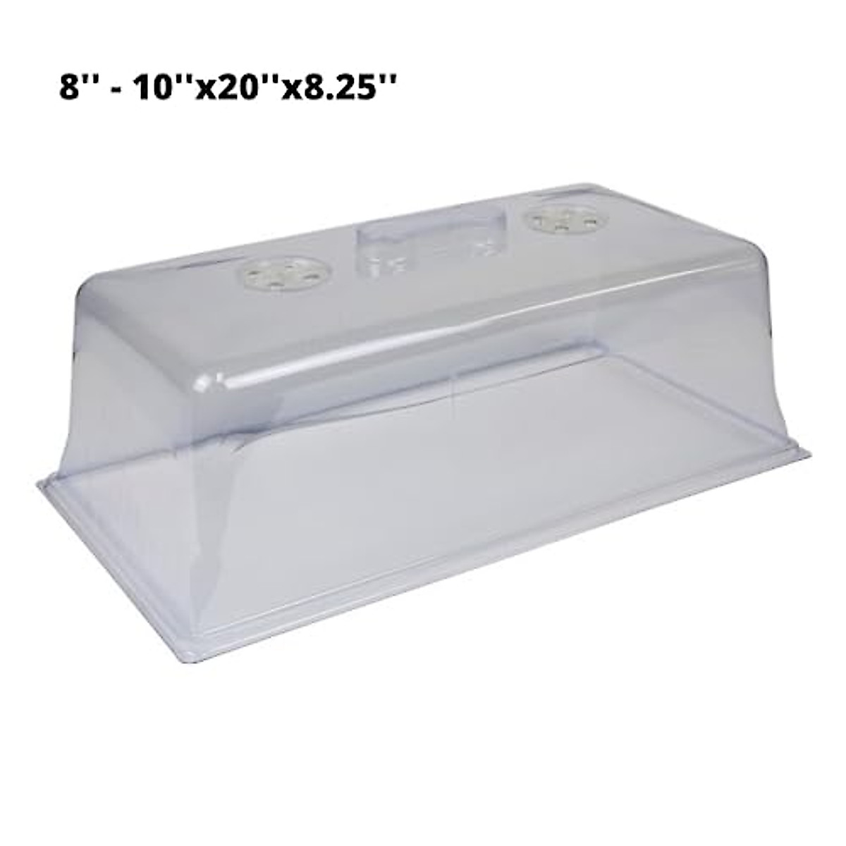 AGROVISTA High Standard Dome - Propagation, 2", 7", 8", 12", 10''x20', Clear Plastic Tall Domes, Perfect Environment for Your Cuttings and Seedlings (2'' - 10''x20''x2'')