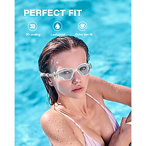 ZIONOR Swim Goggles, G1 SE Swimming Goggles Anti-fog for Adult Men Women