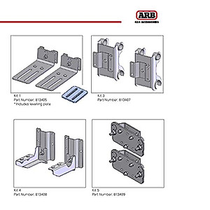 ARB 813409 Awning Bracket Quick Release Kit 5, Compatible for All ARB Awning Models