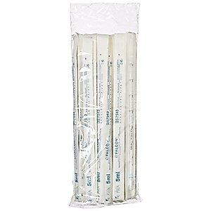 Corning Falcon 357543 Polystyrene Serological Pipet, 5mL Capacity (Case of 200)