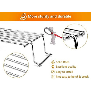 Hisencn 69866 Warming Rack for Weber Spirit I & II 200 Series with Up Front Control, for Weber Spirit E210 S210 E220 S220 Weber GS4 Spirit II Grill, 21.5 inch Grill Rack for Weber Spirit 2 Grill,67026