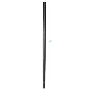 VIVO Steel Extra Tall 3 Section Monitor Stand Pole 39 inches, Sturdy Center Pole for Monitor Mounts Including STAND-V002, Black, PT-SD-PL01B