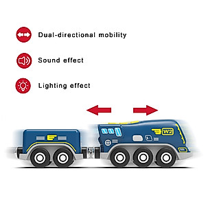 Wooden Train Accessories of Lifting Train Bridge and Battery Operated Locomotive Train for All Brands Wood Track Set