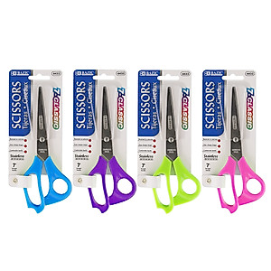 BAZIC 7" Stainless Steel Scissors, Case of 24 (4433-24)
