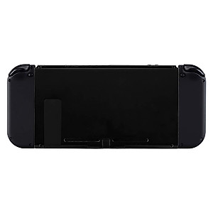 eXtremeRate DIY Replacement Shell Buttons for Nintendo Switch & Switch OLED, Black Soft Touch Custom Housing Case with Full Set Button for Joycon Handheld Controller - Console Shell NOT Included