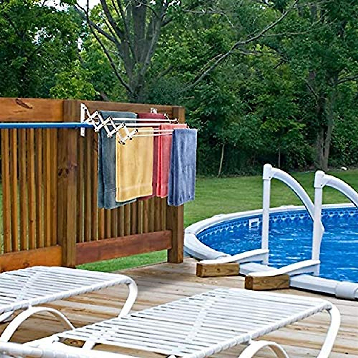 EAFTOS Wall Mounted Drying Rack Solid Hook Toilet Bathroom Shelf Mobile Telescopic Folding Towel Holder Shelf (Color : Silver, Size : 50x30cm)