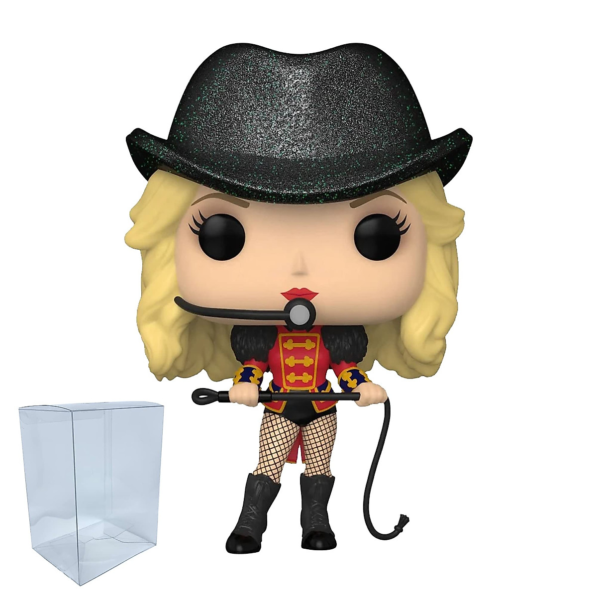 Britney Spears - Circus [Chase] Funko Pop with Protector Bundle – Includes Rocks: Britney Spears - Circus Pop #262 Chase Version with Blue Salamander Emporium Plastic Protector Case