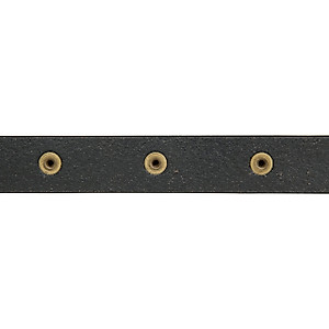 Lucky Brand Women Leather Bold Fashion Statement Belts, Domed Studded-Black, S (26-27")