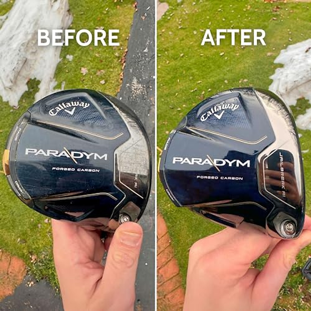 Club Doctor Golf Club Polish - Cleaner, Scratch Remover, and Rust Remover for Irons, Drivers, Putters, and Woods - Removes Scuffs and Skymarks - Made in USA - Golf Club Polishing and Cleaning Kit